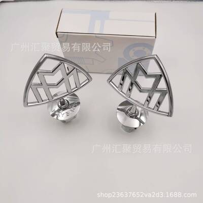 适用奔驰立标迈巴标赫双面595立迈赫机盖标S400巴S600车头机盖标