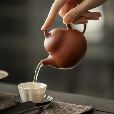 墨己原mjtc矿泥朱紫砂壶功夫茶具家球孔茄过滤泡茶壶用瓜壶仿古手