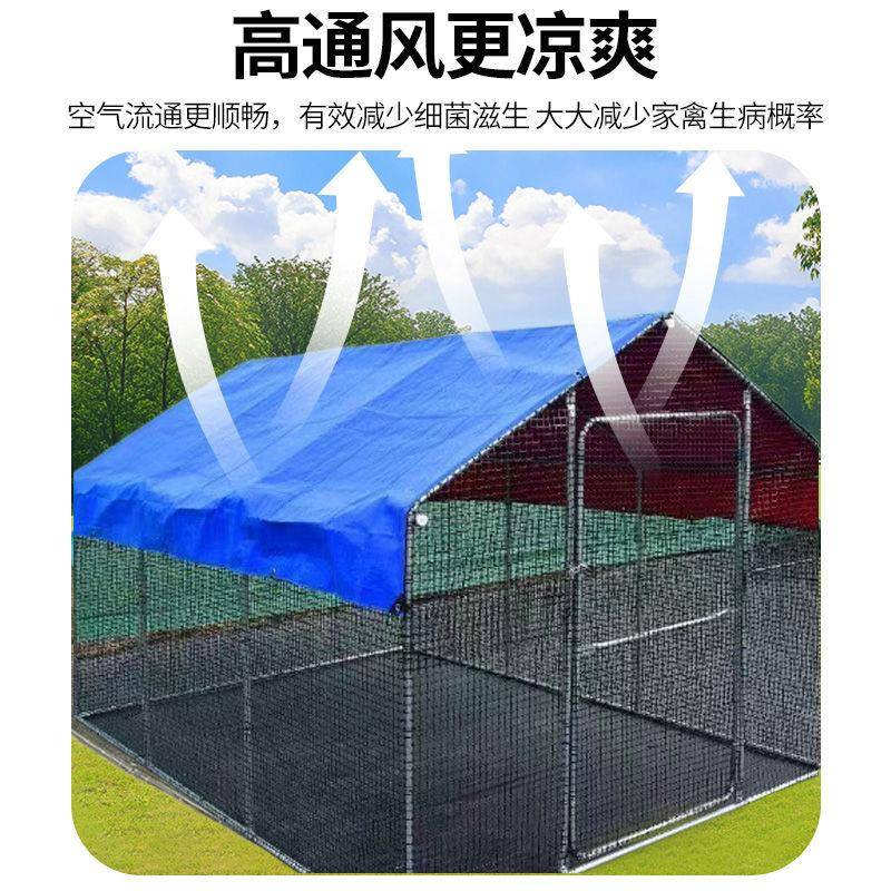 户外养用殖棚鸡笼鸽笼家禽雨鸡棚大UDM型室外建防雨鸡舍鸽舍搭家