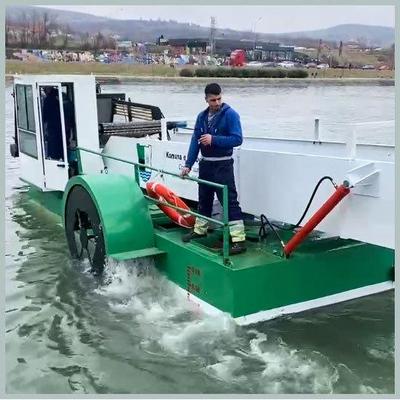 出售水草收获船割草湖垃圾清扫机船河水草植物收割机