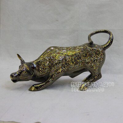 牛摆件巴基斯坦铜器铜牛工艺品礼品生肖牛装饰品