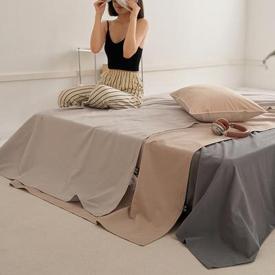 高端f01022类纯棉磨毛单笠人字纹被单A肤提床花糯感加厚床亲罩裸