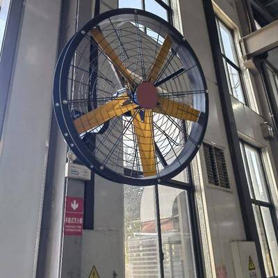 QHD永磁工业壁扇厂房车间殖体育馆养商场挂式大型工业风扇商场壁