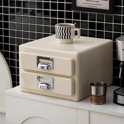 网红复古文件240柜多层塑料抽屉三柜ns斗创意办公桌面收i式纳储物