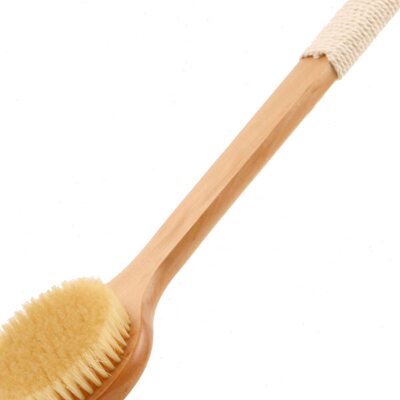 【御素堂】整柄中号按摩猪鬃浴刷 沐浴刷 洗澡刷 通经络刷 PAS刷