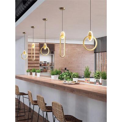 卧室床可头奢吊灯轻简约头现代升降主卧室床小吊灯餐厅KCH吧台吊