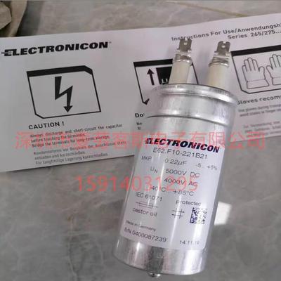 德国原装 E62.F10-221B21 0.22UF 4000VAC ELECTRONICON 滤波电容