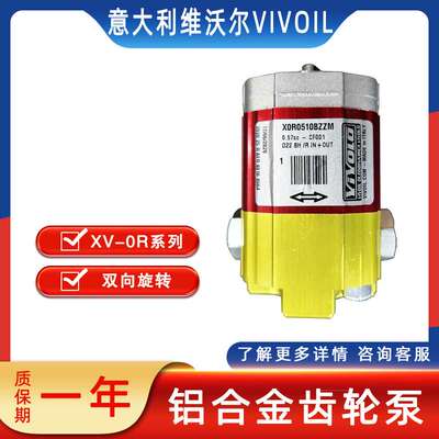 意大利维沃尔VIVOLO双向泵X0R0510BZZM液压泵VIVOIL铝合金齿轮泵