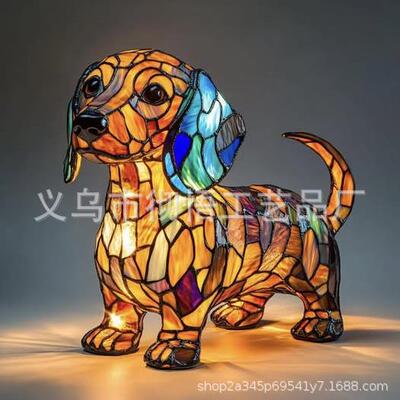 跨境新款Cat Lamp-Dachshund Lamp-Bigfoot Lamp动物LED灯摆件