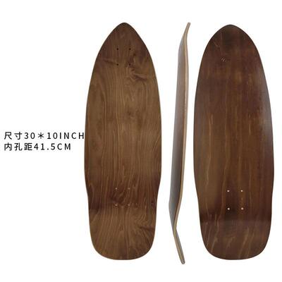 免蹬地专业陆地冲浪板30inch小海浪款板面进口加枫材质滑板板面