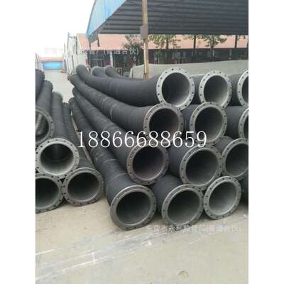 DN300mm法兰胶管大口径橡胶钢丝管12寸输送水泥沙橡胶管