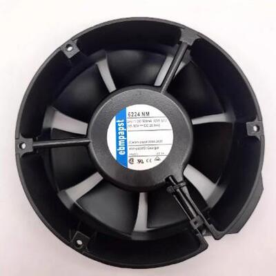 原装进口ebmpapst 24V 500mA12W 6224NM 12v-32v圆形金属散热风扇