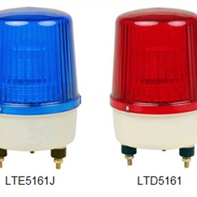 南洲大型工程建筑LED警示灯 LTE-5161J声光一体报警灯AC220v 24v