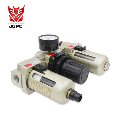 气动气泵油水分离过滤器AF+AR+AL三联件AC2000-02/AC2000-02D自动