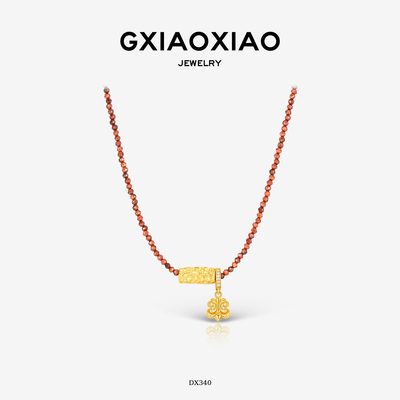 GXIAOXIAO高级感鸢尾项链