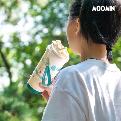 姆明保温杯 车载喝水o杯 大容量直饮吸管便携随手水杯露营SUS316L