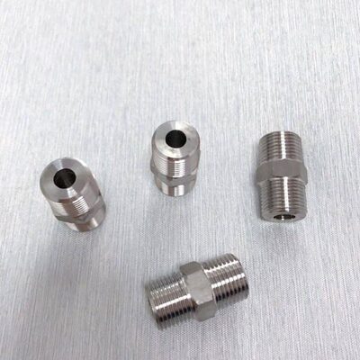 T3间通双8-不锈钢/ 边P螺纹外G38对丝 两 异径接头/ 外丝N孔中