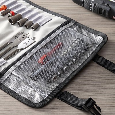 Imbot钻头包工具包多功能木工包卷筒包M耐磨便携电工批头收纳袋