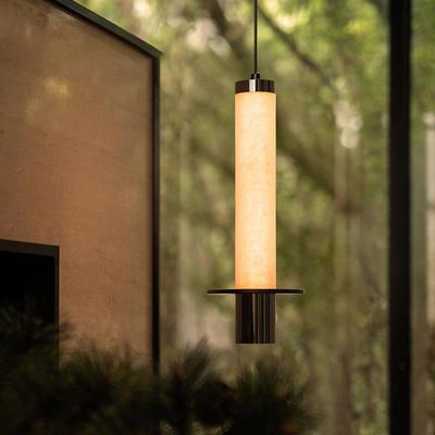 锦云极简床头吊灯卧室天然云石小吊灯客厅走廊过道玄关装饰吊线灯