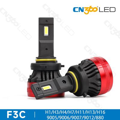 cn360 F3C内置解码器110W汽车LED大灯高亮H1H4H79005厂家直销外贸