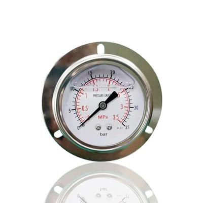 供应全钢充油耐震压力表循环泵用轴向带前边YNBF60Z 3.5MPA 35BAR