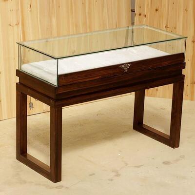 珠宝展示柜实木博物馆中式古展柜玉器翡翠柜台展厅复古饰品首饰