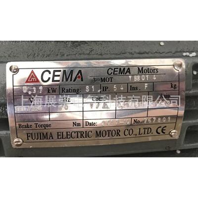 电机 先川 FUJIMA马达 TW90L-4 1.5KW