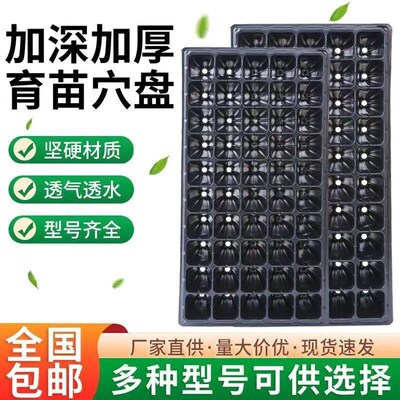 育苗穴盘育苗盘加厚PVC蔬菜多肉芽菜扦插盘辣椒秧苗盘草莓育苗盆