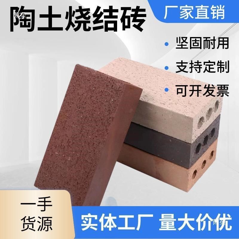 【折扣店】烧结砖清水墙砖网红砖头空心砖块多孔砖干挂陶土砖砌墙