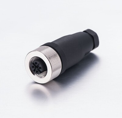 航空插头 M12 4芯5芯8芯 母头A型B型D型