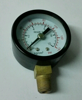 Y40 0~10kgf/cm2 0~1mpa 直径40mm 英文双刻度显示压力表 y-40