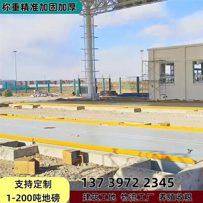 固定式地磅100吨称货车地上衡工D厂大宗货物计量16m电子汽车衡