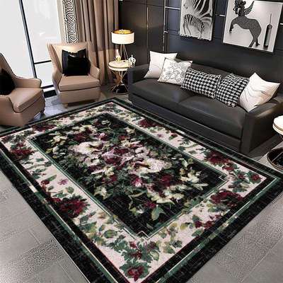 德芙绒地毯tpr地垫大面积全铺客厅地毯垫加厚防滑吸水可水洗脚垫
