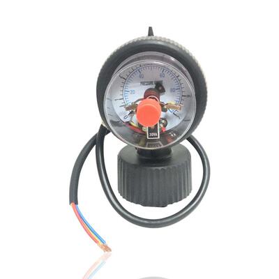 供电接点隔膜PP压力表全塑电接点压力表YX63PP 7KG 100PSI 1/2PT