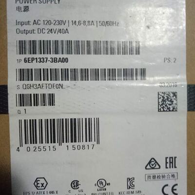 议价6EP1337-3BA00调节型电源输入：AC 120/230 V 输出：DC 24 V/