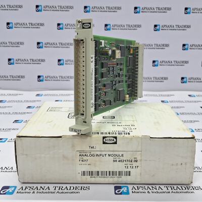 HIMA F 6217 ANALOG INPUT MODULE 984621702 REV 02