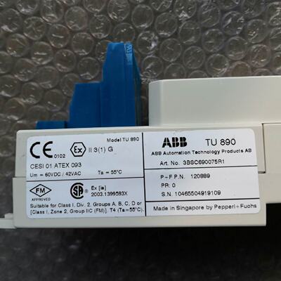 议价全新开封过 ABB接线端子TU890 3BSC690075R1现货