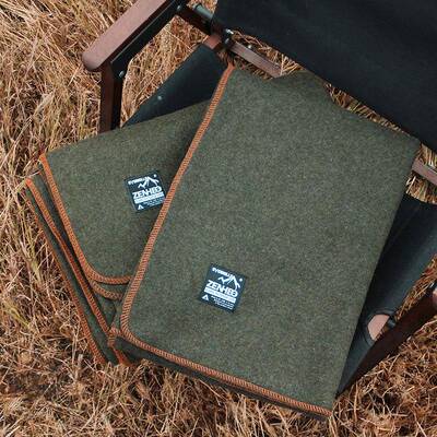 ZENHEO卓赫高毛含量羊毛毯户外露营野餐加厚保暖垫盖毯披肩可水洗