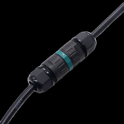 电线防水连接器IP68免螺丝快速接线端子直通电缆接线器户外接头