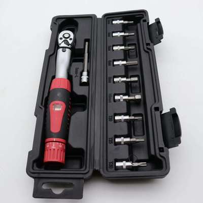 厂家直销棘轮扭力扳手11pcs件套装五金工具维修汽车工具箱多功能