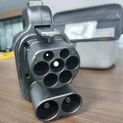 ST-E063 CCS2转GBT国标直流充电桩取电转换器快速充电转接头插头