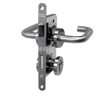 DORMAKABA德国多玛304#不锈钢防火门锁U型执手锁办室门锁