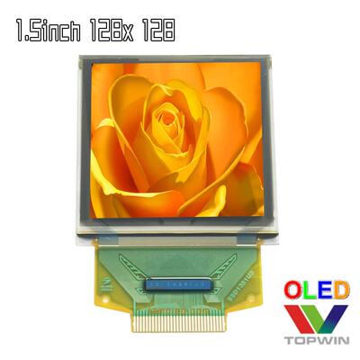 1.5寸彩色oled液晶显示屏30脚接插topwin拓微UG2828GDEDF11小尺寸