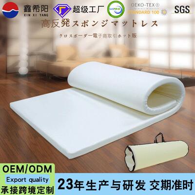 30D180N日式高回弹海绵床垫高密度学生宿舍单双人褥垫子工厂