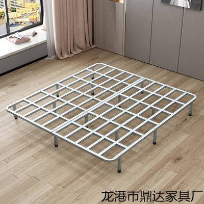 【折扣价】Dx镀锌管全钢管排骨架床架折叠双人床架1.8米榻榻米龙