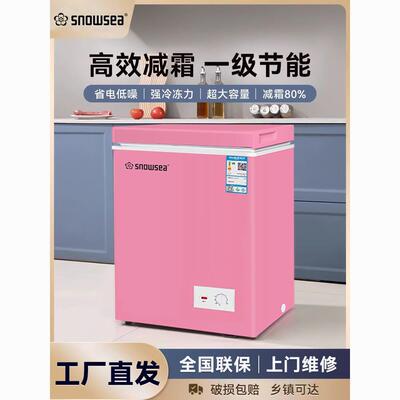 SNOWSEA冷柜家用大容量冷藏冷冻两用小型冰柜迷你省电冰箱车载