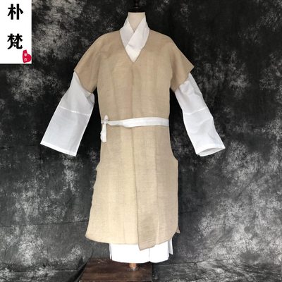 衣白衣服丧衣出殡孝包邮服孝男士麻服孝服白事用品衣长款传统子