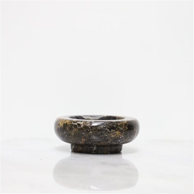 北欧轻奢大理石绿植苔藓绿景盆摆件玄关酒店售楼处样板间边几装饰