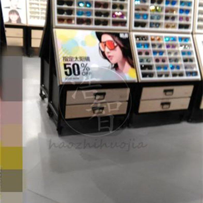 烤漆精品眼镜展示柜太阳眼镜展示架眼镜货架眼镜店展示柜台铁艺柜
