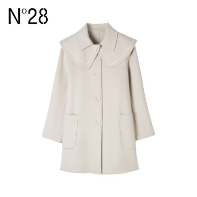【雯雯】N°28 传承系列气质娃娃领20年匠心手缝大衣8251D6